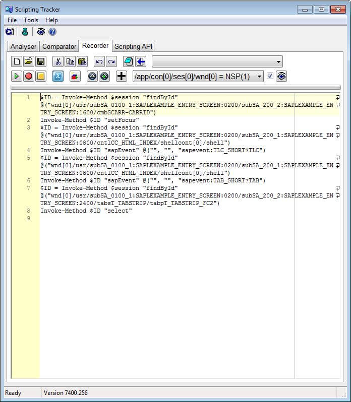 Scripting Tracker Tricktresor